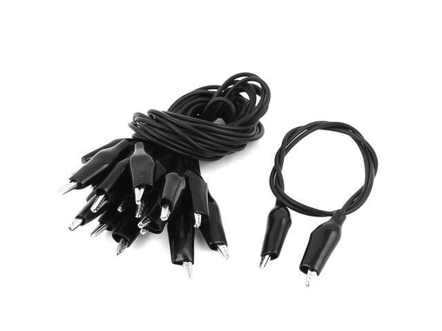 Click here for 10pcs Black Insulated Dual Ended Test Leads Crocod... prices