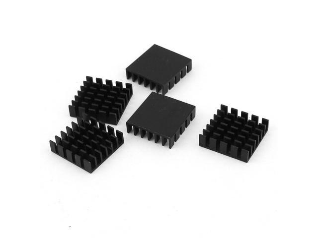 Click here for Unique Bargains 5 Pieces Black Aluminum Cooler Rad... prices