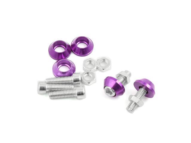 Click here for M6 Purple Metal Cone Head License Plate Frame Nuts... prices