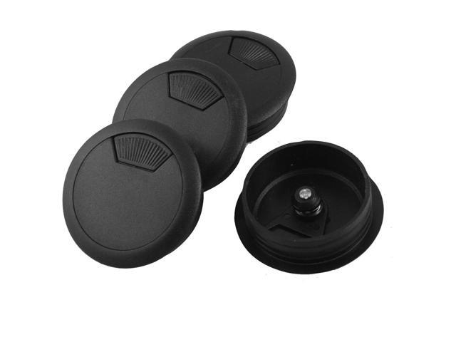 Click here for 4 Pcs Black 2 Dia Rotatable Hole Plastic Cover for... prices