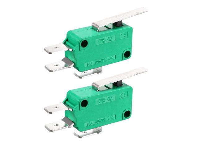 Click here for 2PCS KW3-OZ 16A 125/250VAC SPDT NO NC Hinge Lever... prices
