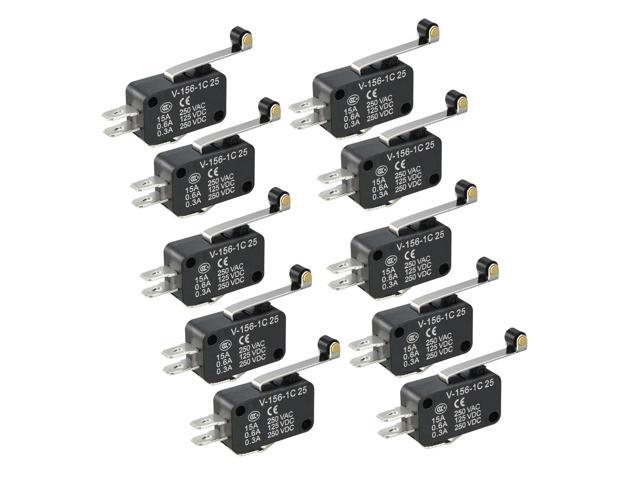 Click here for 10pcs V-156-1C25 Black Hinge Roller Lever Micro Li... prices