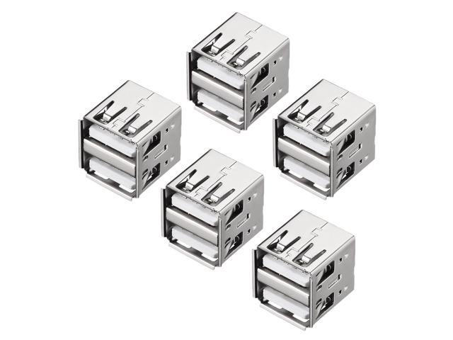 Click here for PCB USB Connector Type-A Dual Port Female Jack 8P... prices