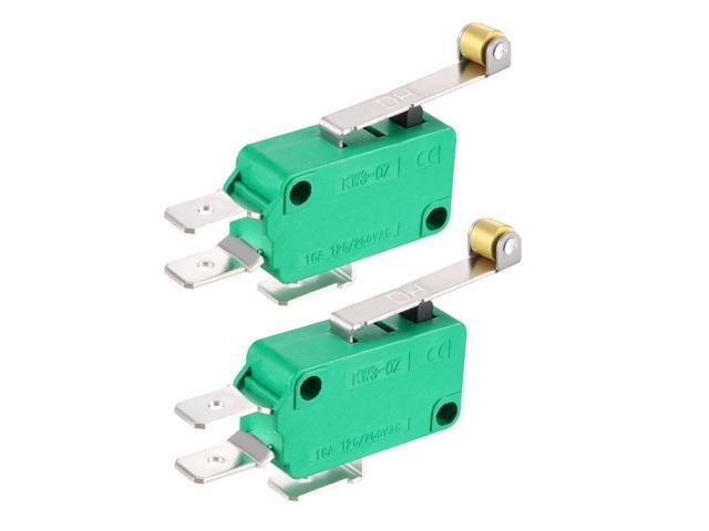 Click here for 2PCS KW3-OZ 16A 125/250VAC SPDT NO NC Roller Lever... prices
