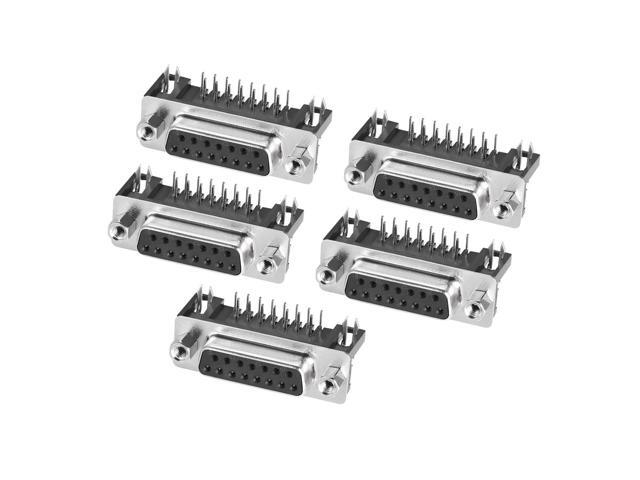 Click here for D-sub Connector Female Socket 15-pin 2-row Right A... prices
