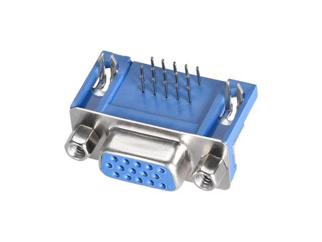 Click here for D-sub Connector Female Socket 15-pin 3-row Right A... prices