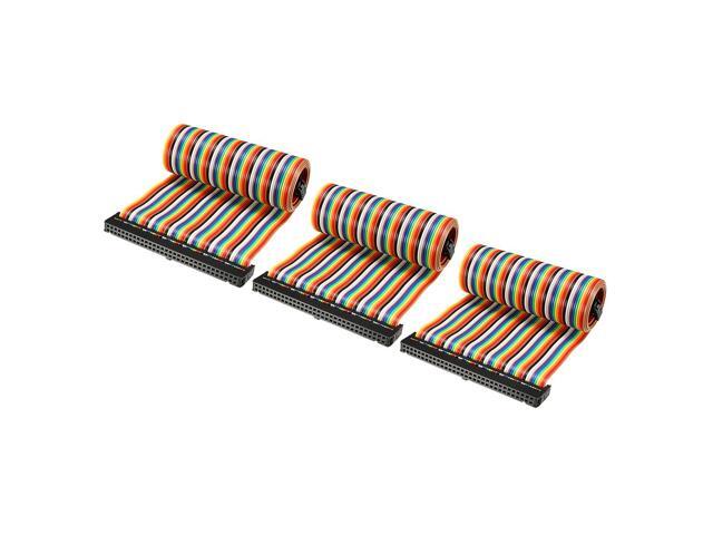 Click here for IDC 64 Pins Wire Flat Rainbow Ribbon Cable 48cm 2.... prices