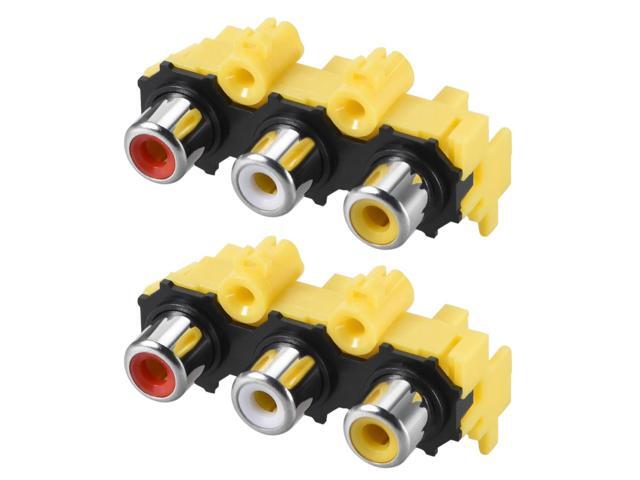 Click here for PCB Panel Mount Triple RCA Socket Female Jack Audi... prices
