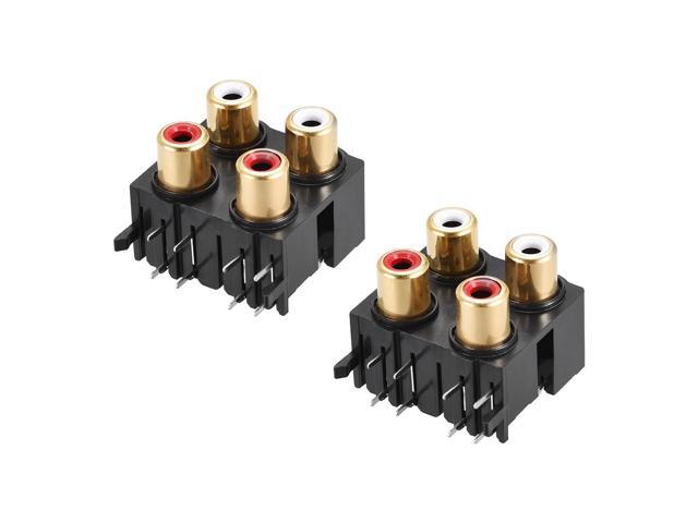 Click here for AV Concentric Outlet 4 RCA Female Jack 8-Pin Conne... prices