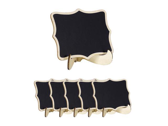 Click here for 6pcs Mini Chalkboards Signs with Base Stand Wood W... prices