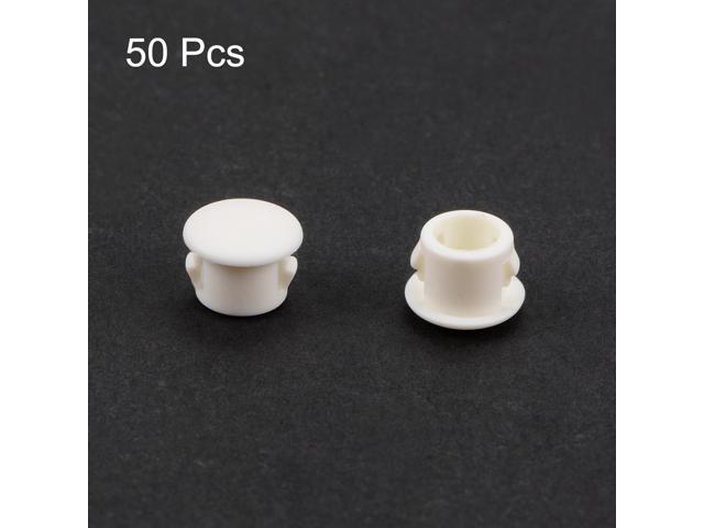 Click here for Hole Plugs White Plastic 6mm(1/4-inch) Snap in Loc... prices