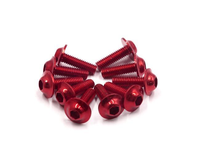 Click here for 10pcs M6 x 19mm Red Hexagon License Plates Fairing... prices