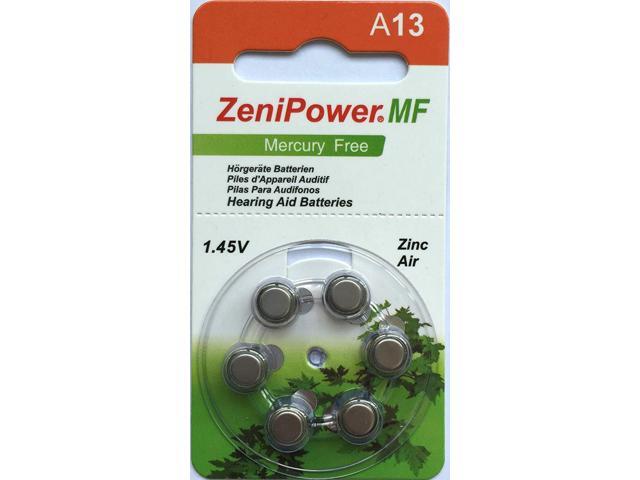Click here for ZeniPower Size 13 Mercury Free Hearing Aid Batteri... prices