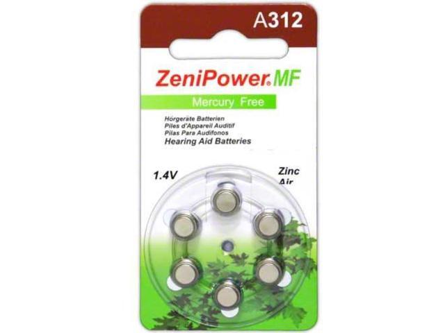 Click here for ZeniPower Size 312 No Mercury Zinc Air Hearing Aid... prices