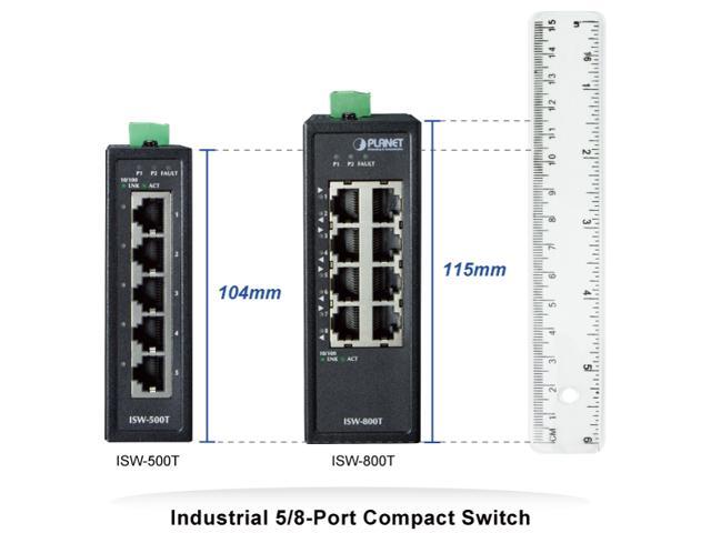 Click here for Planet ISW-800T IP30 Compact Size 8-Port 10/100TX... prices