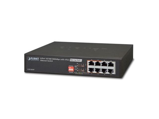 Click here for Planet GSD-804P 8-Port 10/100/1000 Mbps with 4-Por... prices