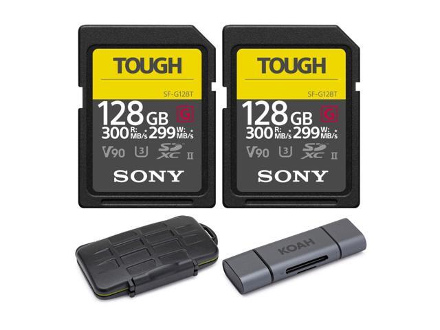 Click here for Sony 128GB UHS-II Tough G-Series SD Card 2-Pack Bu... prices