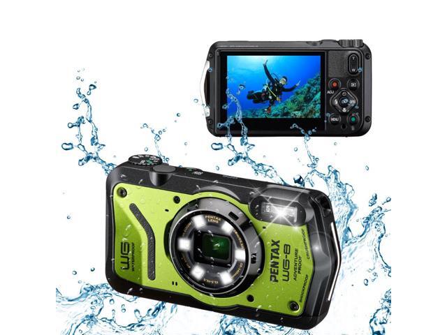 Pentax Ricoh Wg-8 All-Weather Camera  Green - Black