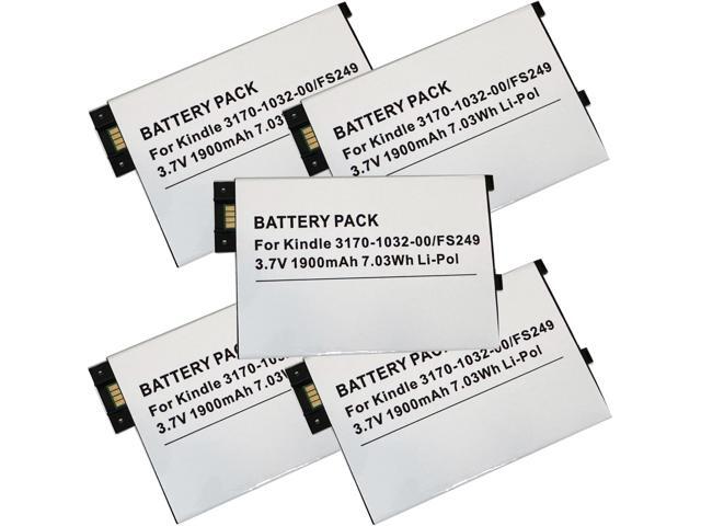 Click here for Battery 5-PACK for Amazon Kindle 3 Kindle3 Wifi eB... prices