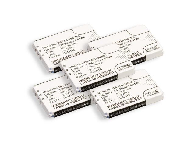 Click here for 5 Pack Battery for Logitech Harmony Remote 1100 11... prices
