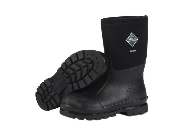 Muck Mens Chore Classic Mid Work Boot - Black
