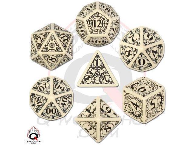 Click here for Beige & Black Steampunk Dice Set (7) prices