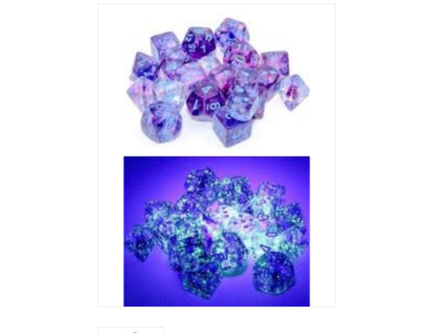 Click here for chessex d10 dice set: nebula luminary - nocturnal... prices