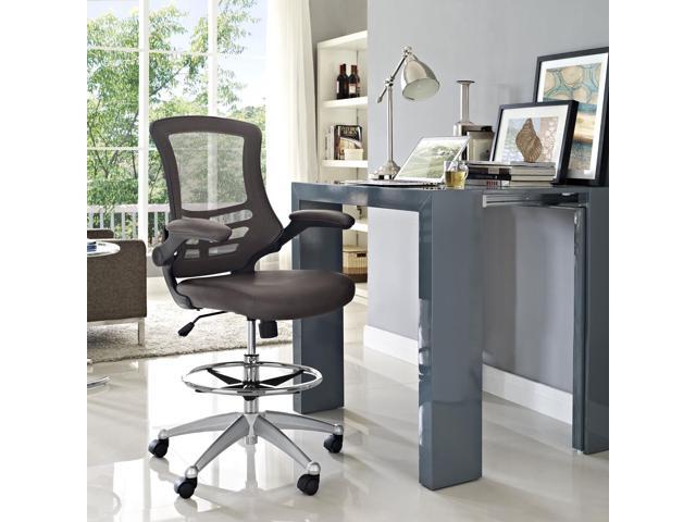 Click here for Attainment Vinyl Drafting Stool in Brown prices