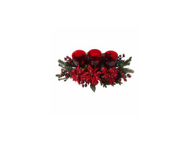 Click here for Poinsettia & Berry Triple Candleabrum prices