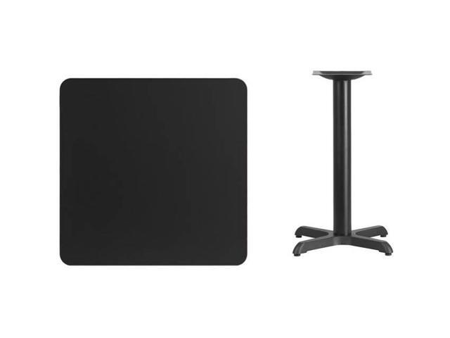 Click here for 30 Square Black Laminate Table Top with 22 x 22 Ta... prices