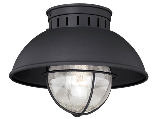Click here for Vaxcel Harwich 10 Outdoor Flush Mount  Textured Bl... prices