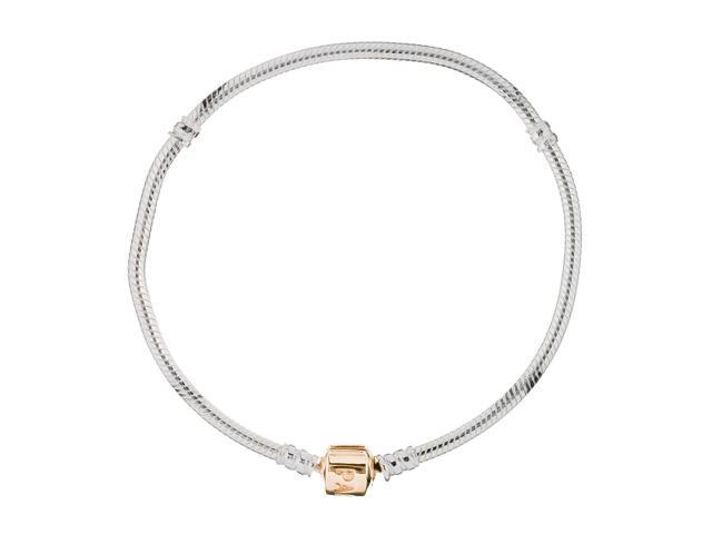 Click here for PANDORA Sterling Bracelet with 14 Karat Gold PANDO... prices