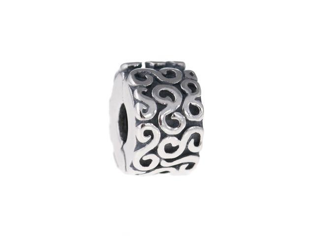 Click here for Genuine PANDORA Sterling Silver S Clip Charm 79033... prices