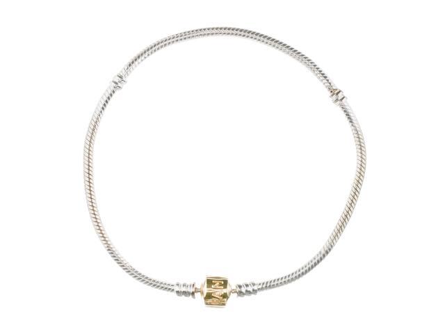 Click here for PANDORA Sterling Bracelet with 14 Karat Gold PANDO... prices