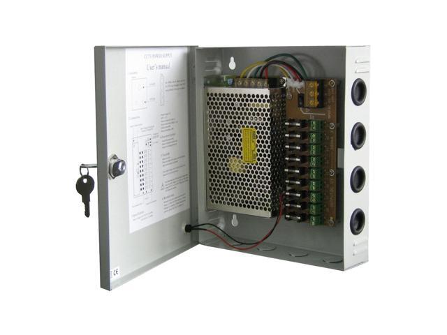 Click here for 9 Port DC12V 15 Amp CCTV Power Supply Box prices