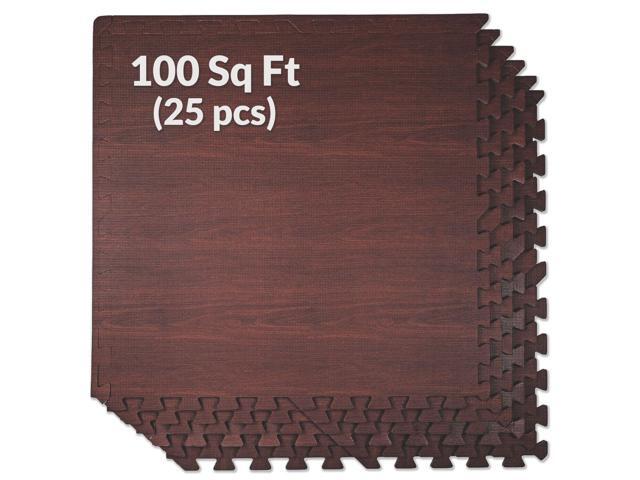 Click here for 100 SqFt 3/8 EVA Dark Wood Grain Foam Floor Mat In... prices