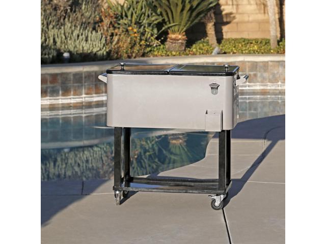 Click here for Clevr 80 Qt Quart Rolling Cooler Ice Chest Patio O... prices