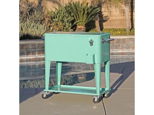 Click here for Retro 80Qt Quart Rolling Cooler Cart Ice Chest Pat... prices