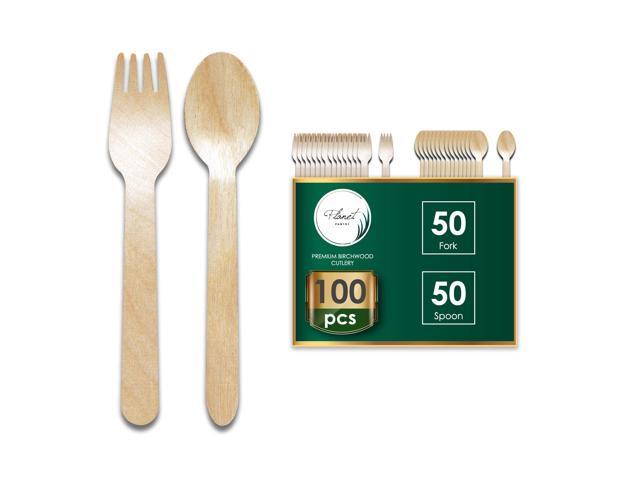 Click here for Planet Pantry Disposable Birchwood Cutlery Wooden... prices