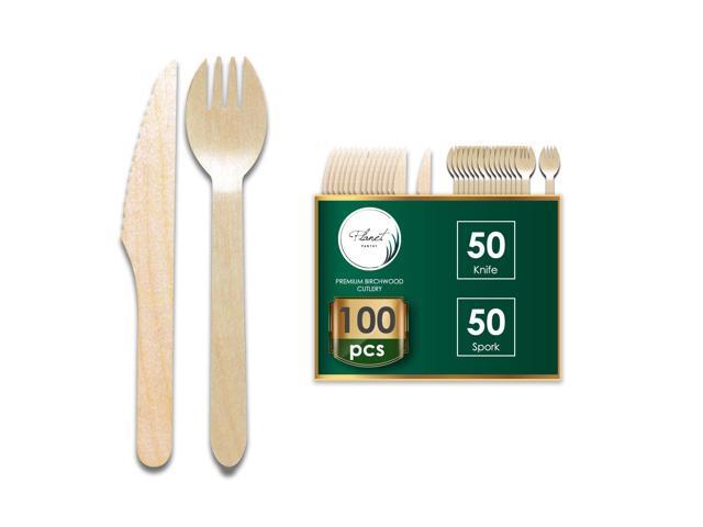 Click here for Planet Pantry Disposable Birchwood Cutlery Wooden... prices