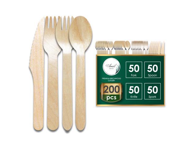 Click here for Planet Pantry Disposable Birchwood Cutlery Wooden... prices