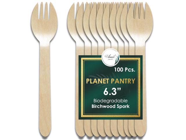 Click here for Planet Pantry Disposable Birchwood Cutlery Spork (... prices