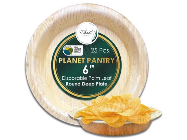 Click here for Planet Pantry Disposable Palm leaf 6 Round Deep Pl... prices