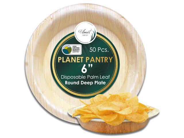 Click here for Planet Pantry Disposable Palm leaf 6 Round Deep Pl... prices