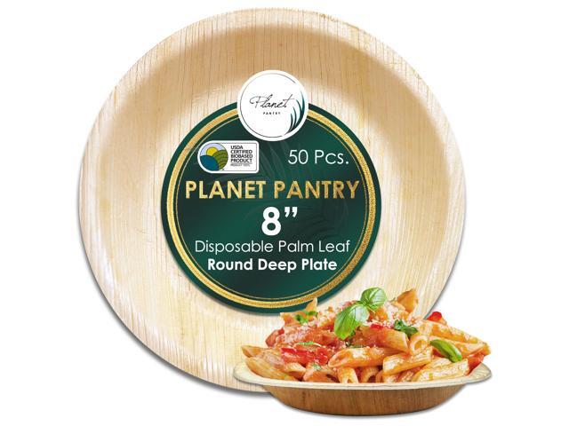 Click here for Planet Pantry Disposable Palm leaf 8 Round Deep Pl... prices