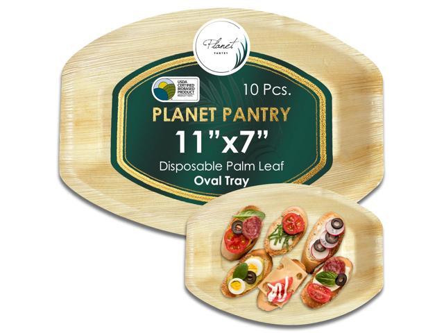 Click here for Planet Pantry Disposable Palm leaf 11 x 7 Oval Tra... prices