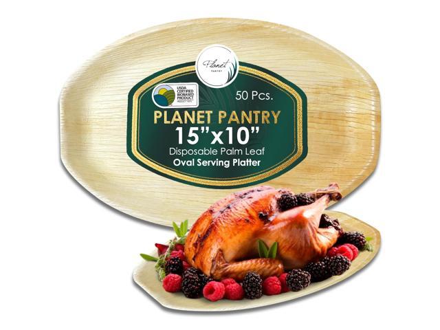 Click here for Planet Pantry Disposable Palm leaf 15 x 10 Oval Se... prices
