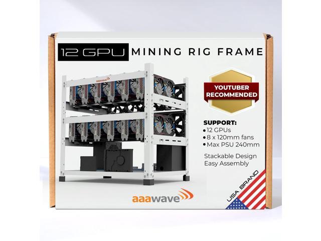 Click here for AAAwave 12GPU Mining Rig Frame - The Sluice V2 Sta... prices