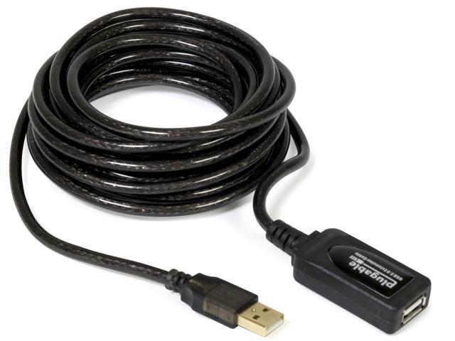 Click here for Plugable 5 Meter (16 Foot) USB 2.0 Active Extensio... prices