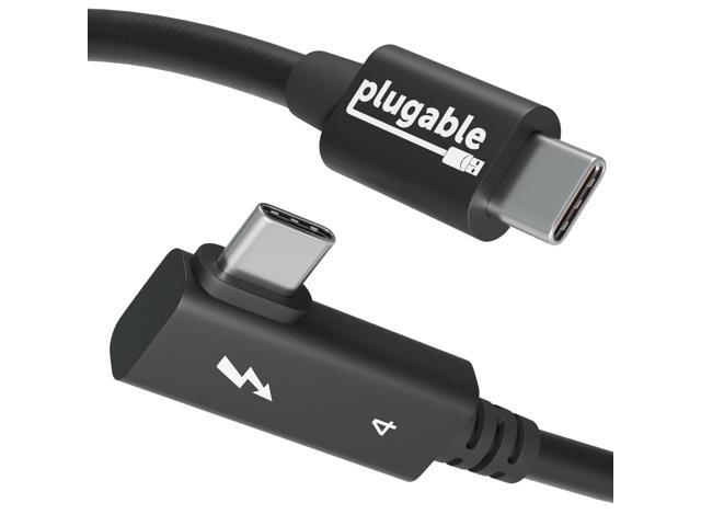 Click here for Plugable Thunderbolt 4 Cable Right Angle 40Gbps wi... prices